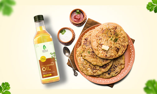 How to Make Healthy & Tasty Aloo Paratha with Nayesha Wood Pressed Oil ...